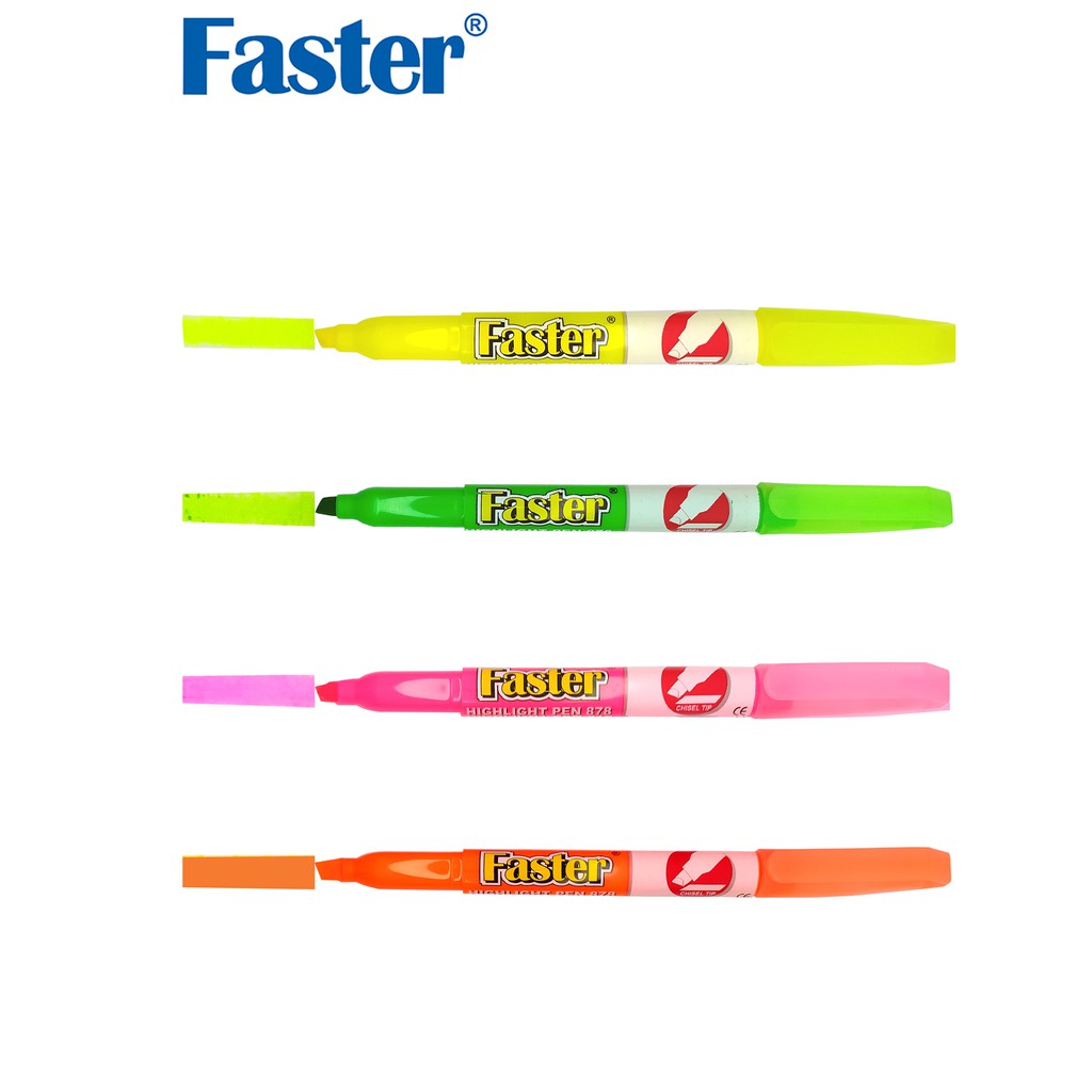 Faster Highlighter 878 Highlight Pen (1 Pc) | Shopee Philippines