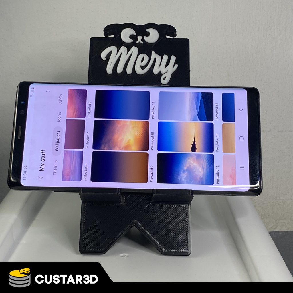 Personalized Cellphone Holder Custom 3D Print with Name or Logo ...
