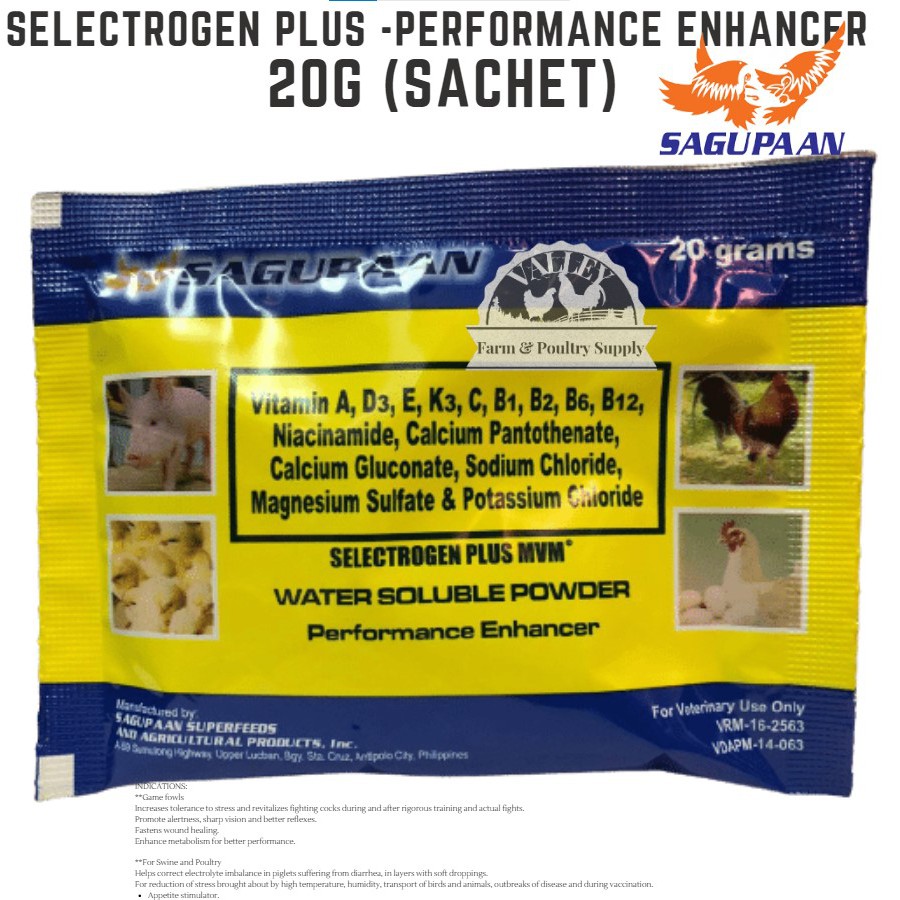 (VFS) SELECTROGEN PLUS -PERFORMANCE ENHANCER BY SAGUPAAN 20g (Sachet ...