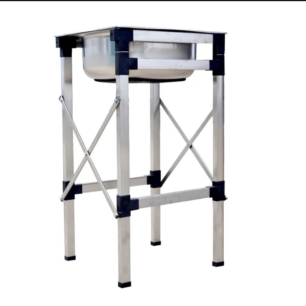 Premium Stainless Steel Foldable Single Sink Rack | Shopee Philippines