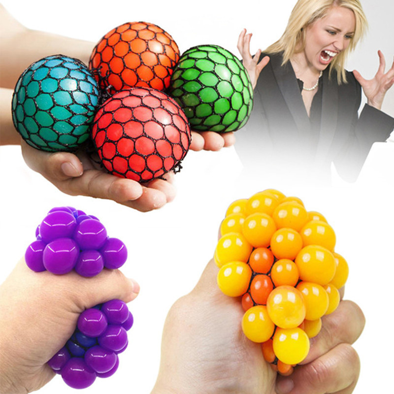 Squishy Mesh Ball EDC Stress Hand Fidget for Kids Fidget Toy Squishy ...