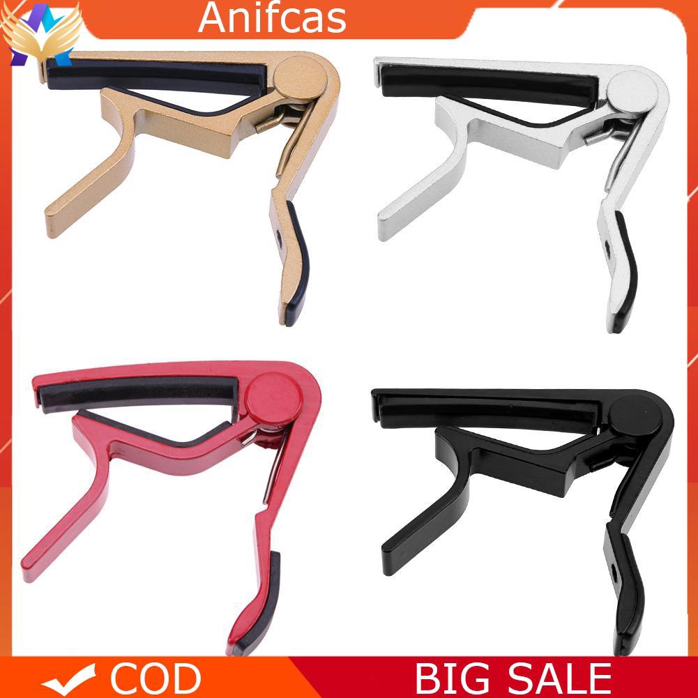 COD☑Aluminum Alloy Electric/Acoustic Guitar Capo Tune Clamp Key Trigger ...