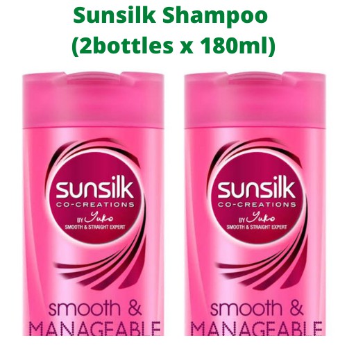 Sunsilk Shampoo Smooth & Manageable (2 bottles x 180ml) 360ml | Shopee ...