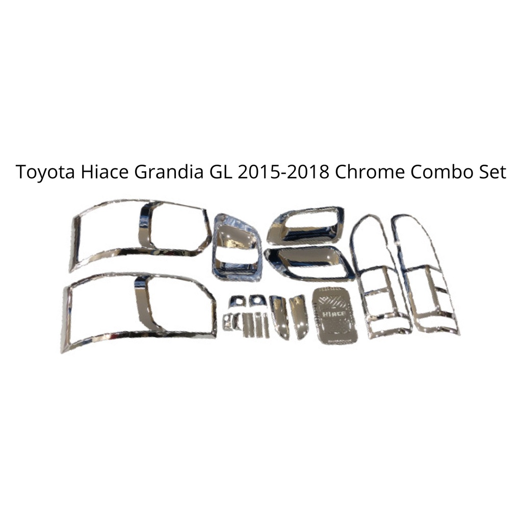 Chrome Garnish Cover - Toyota Hiace Grandia GL 2014 2015 2016 2017 2018 ...