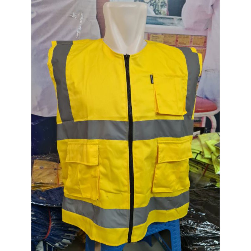 Safety Vest Work Vest Project Material Drill Material | Shopee Philippines