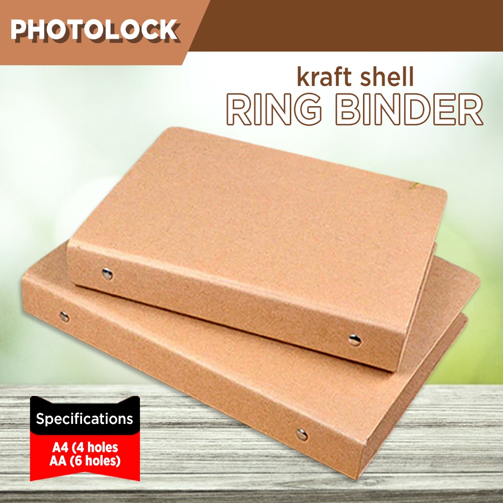 A6 & A4 Size Kraft Paper Shell Binder | Shopee Philippines
