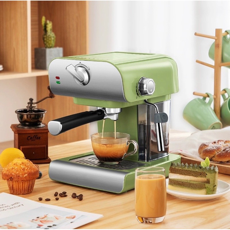 Coffee Maker Espresso coffee machine Built-In milk frothier 850W ...