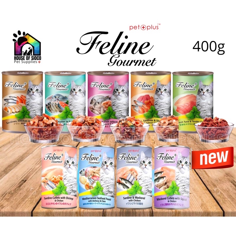 Pet Plus Feline Gourmet Wet Cat Food 400g | Shopee Philippines