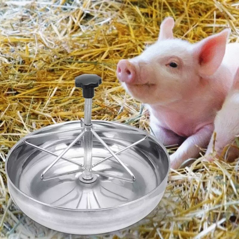 Piglet trough piglet feeder pig bowl 5 heads 28cm dia SS304 Heavy duty ...