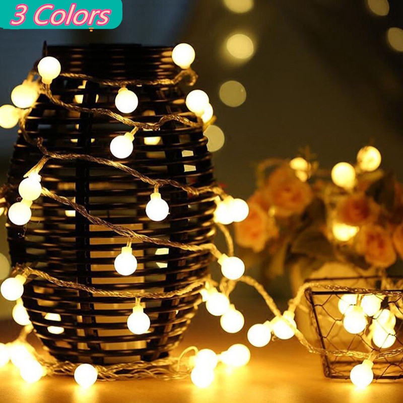 1M-5M LED Fairy String Lights Bulb Ball Lamp Battery Powered Christmas ...