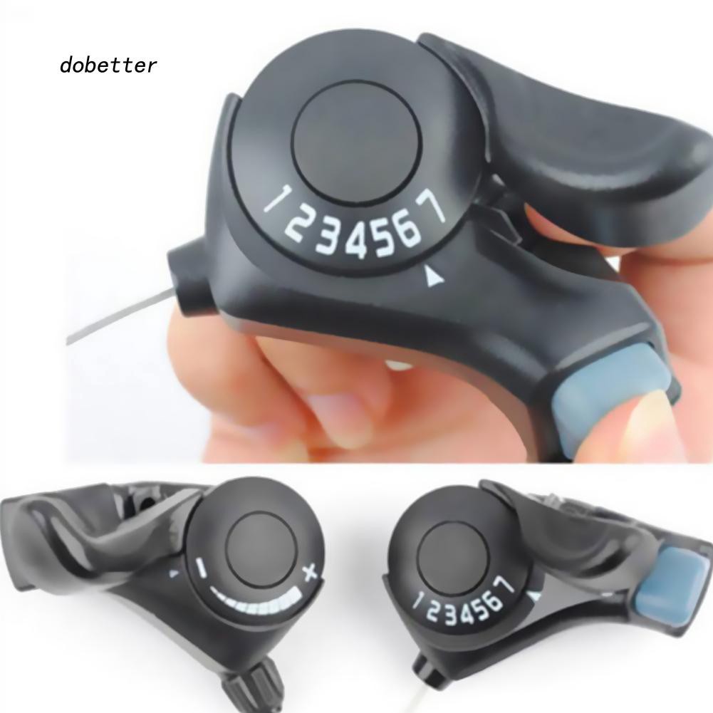 DOBT_Mountain Bike Bicycle Thumb Gear Shifter 3x7 Speed Shift Lever Set ...