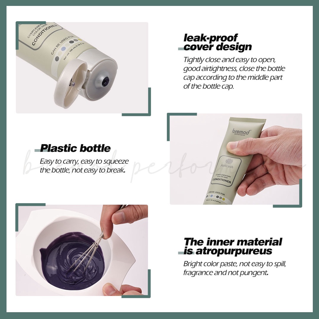 Bremod Color complementary Locking Nourish Damaged Hair Aoki Ash 100ml ...