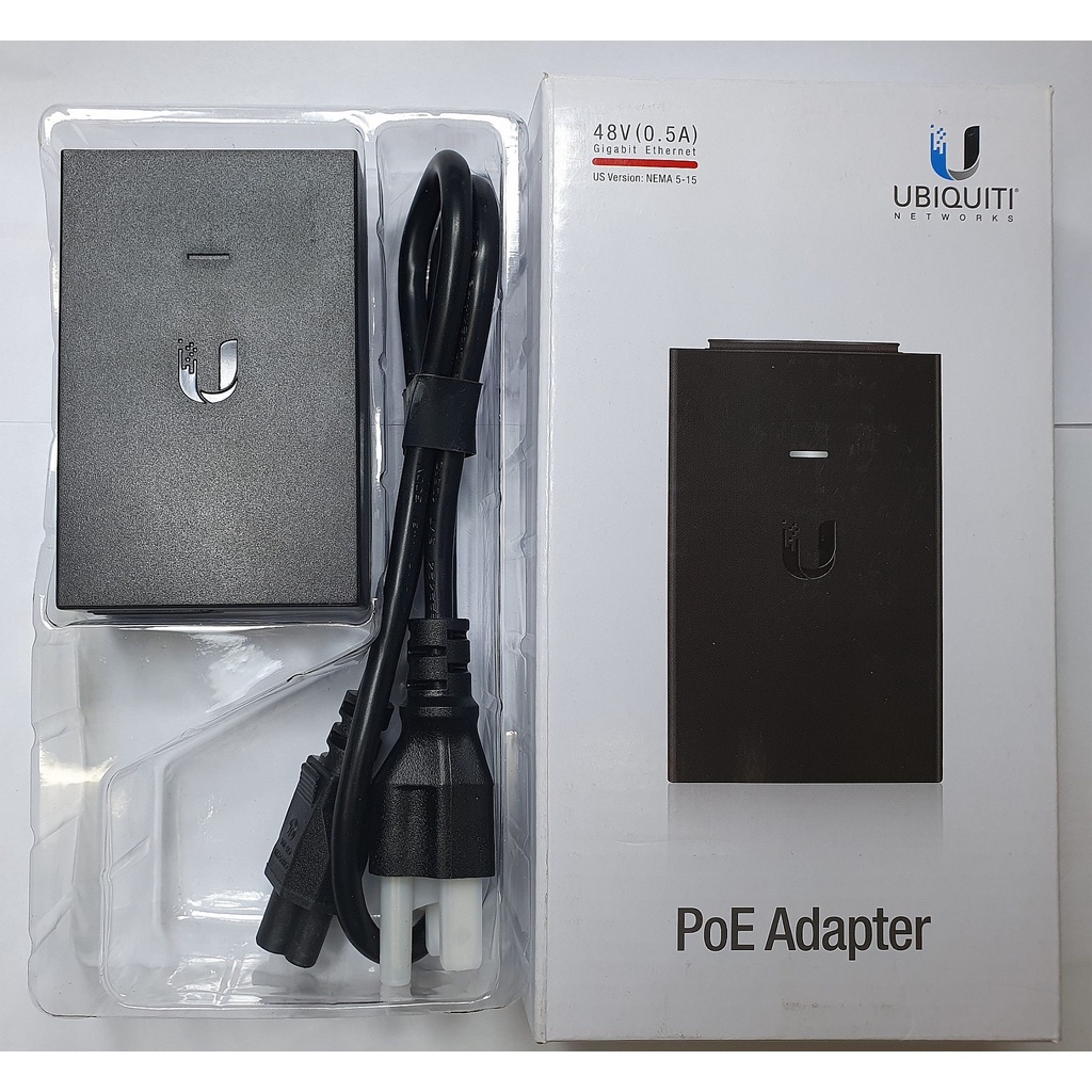 Ubiquiti 48V (0.5A) Gigabit PoE Adapter 48V-24W-G | Shopee Philippines