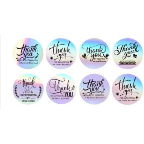 PH Based "500" Holographic TY Sticker Hologram TY stickers for label ...