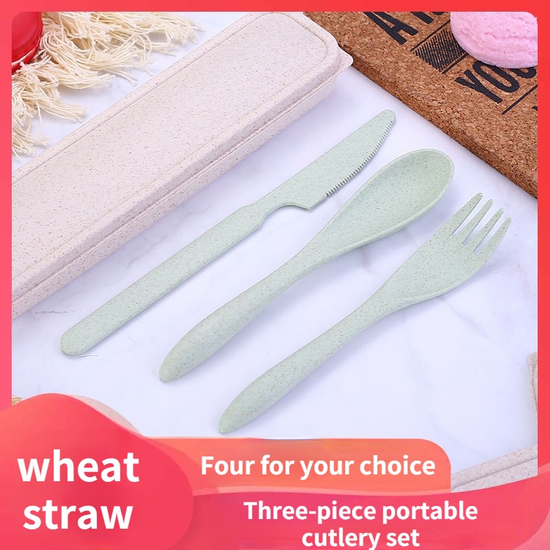 3in1 Spoon Fork and Chopstick Set With Organizer Box | Shopee Philippines