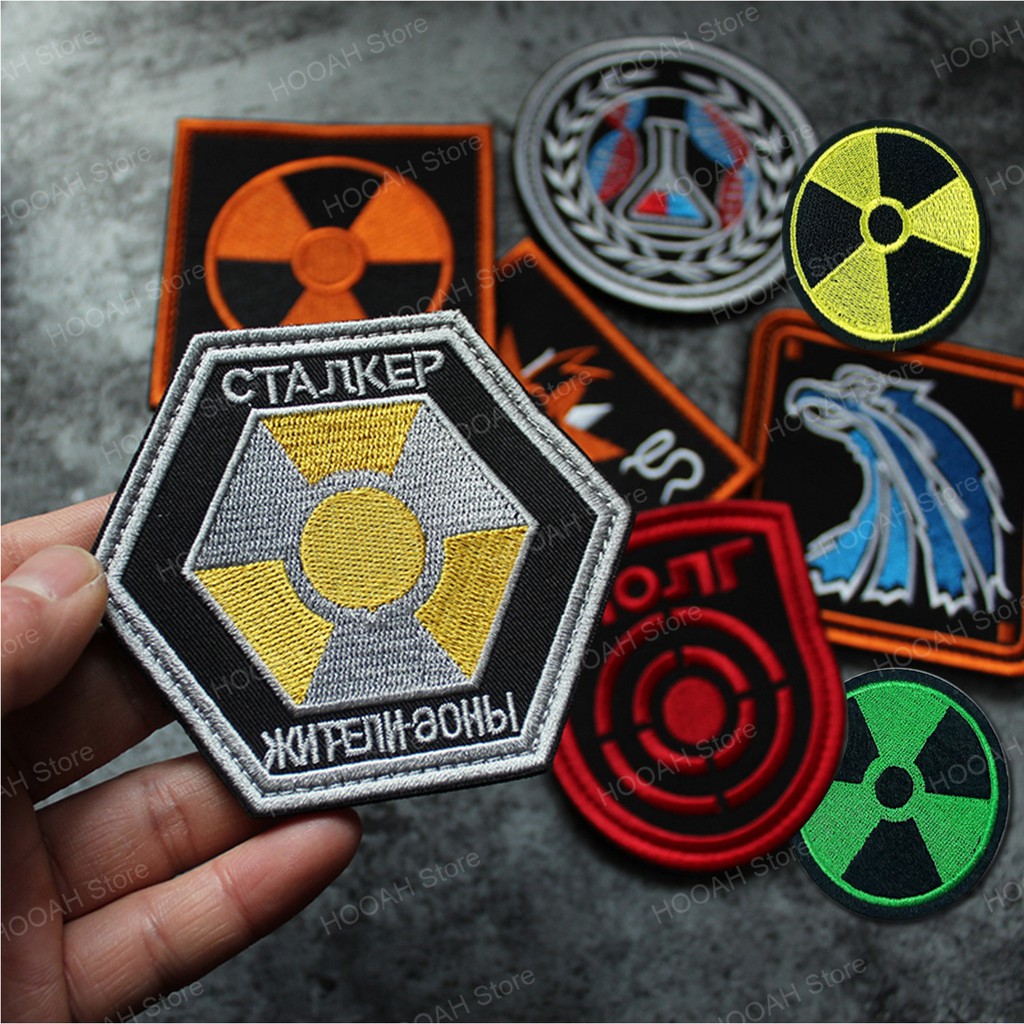 Stripe Nuclear Power Plant Radiation Patch STALKER S.T.A.L.K.E.R ...