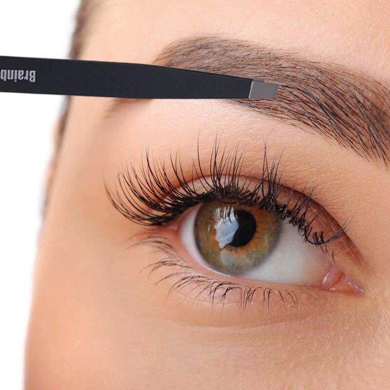 Brainbow Tight Slant Eyebrow Tweezer Static Eyelashes Sticker ...