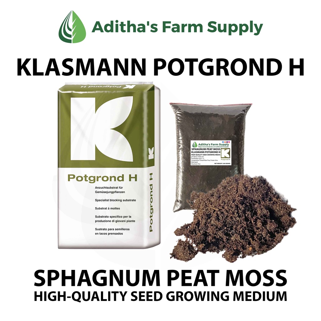 Klasmann Potgrond H 70 Sphagnum Peat Moss/Substrate - 500 grams ...
