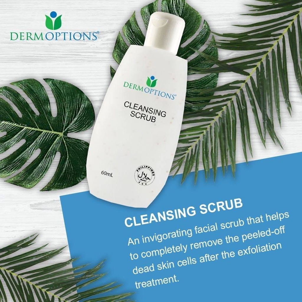 Derm options Cleansing Scrub 120ml | Shopee Philippines