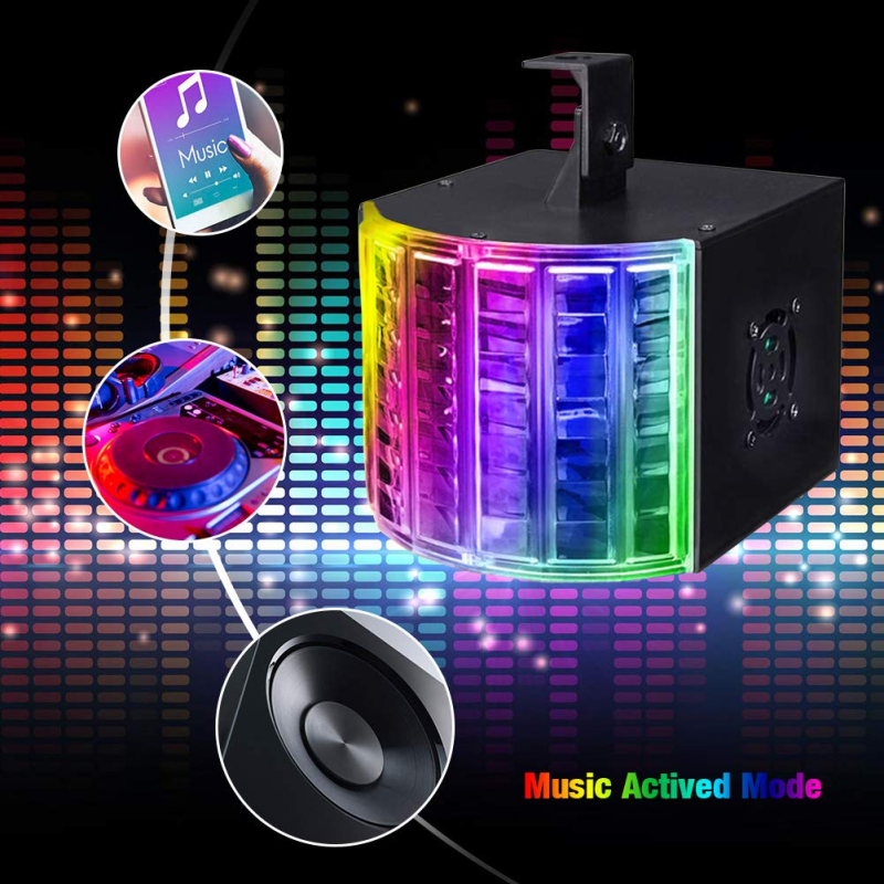 18W LED RGB lighting sound control/auto/DMX512/remote control strobe ...
