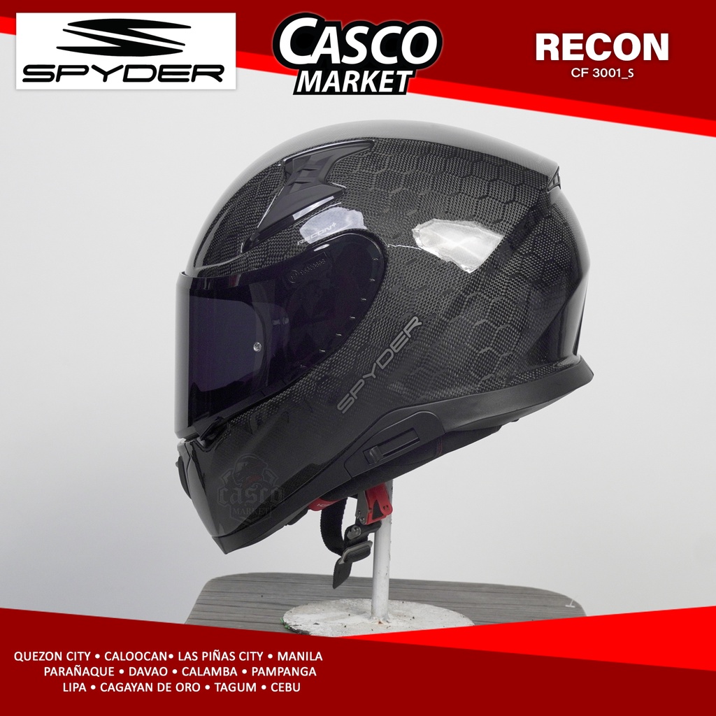 SPYDER SPY RECON+ SNAKE CARBON MOTORCYCLE HELMET - UniTop