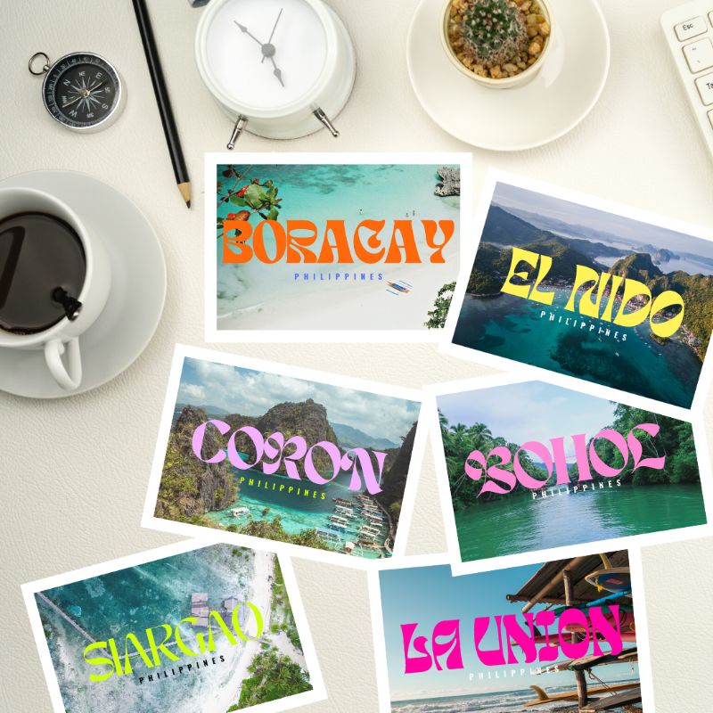 Postcards Travel Philippines Post Cards Local Destinations | Shopee ...