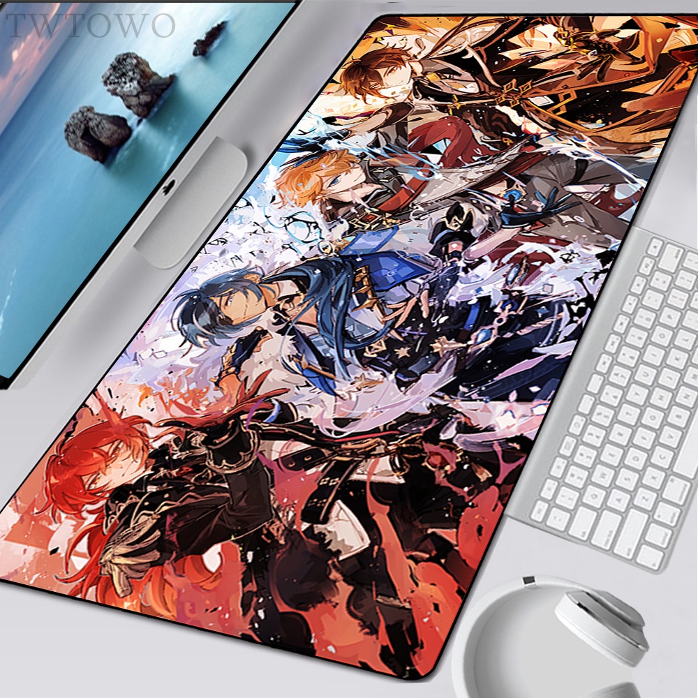 Mousepad Custom New keyboard pad MousePads Genshin Impact Kaeya Diluc ...