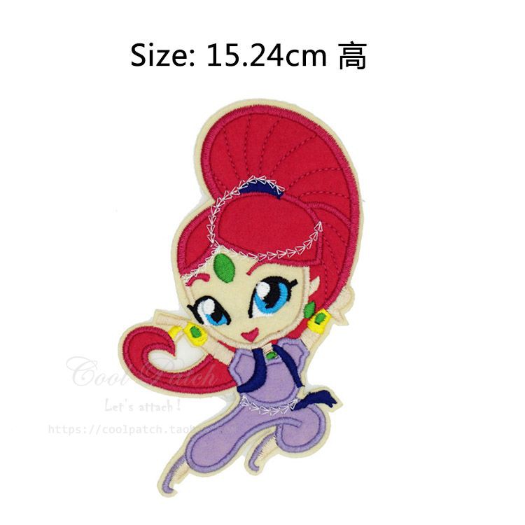 Sparkling cartoon girl patch American TV series peripheral patch DIY ...
