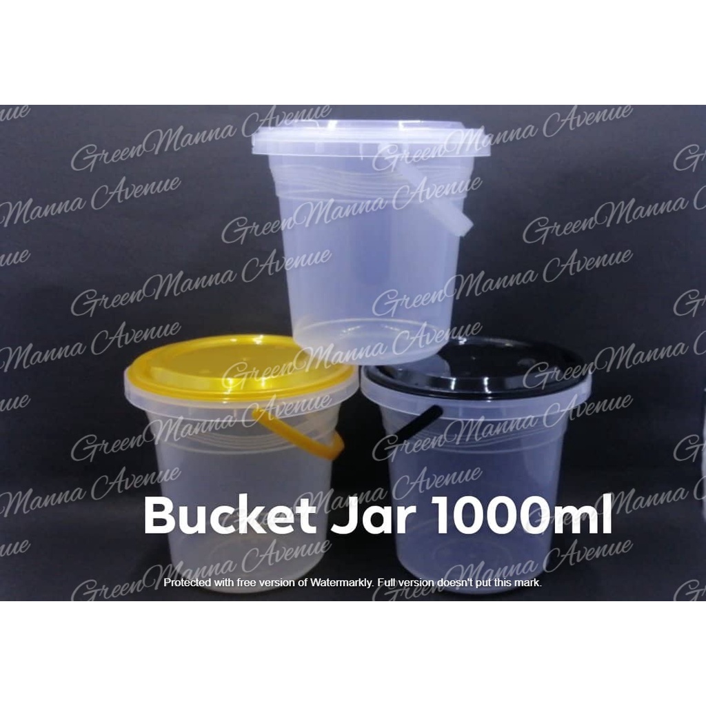 1 Liter Bucket Jars | Food Storage Container | Shopee Philippines