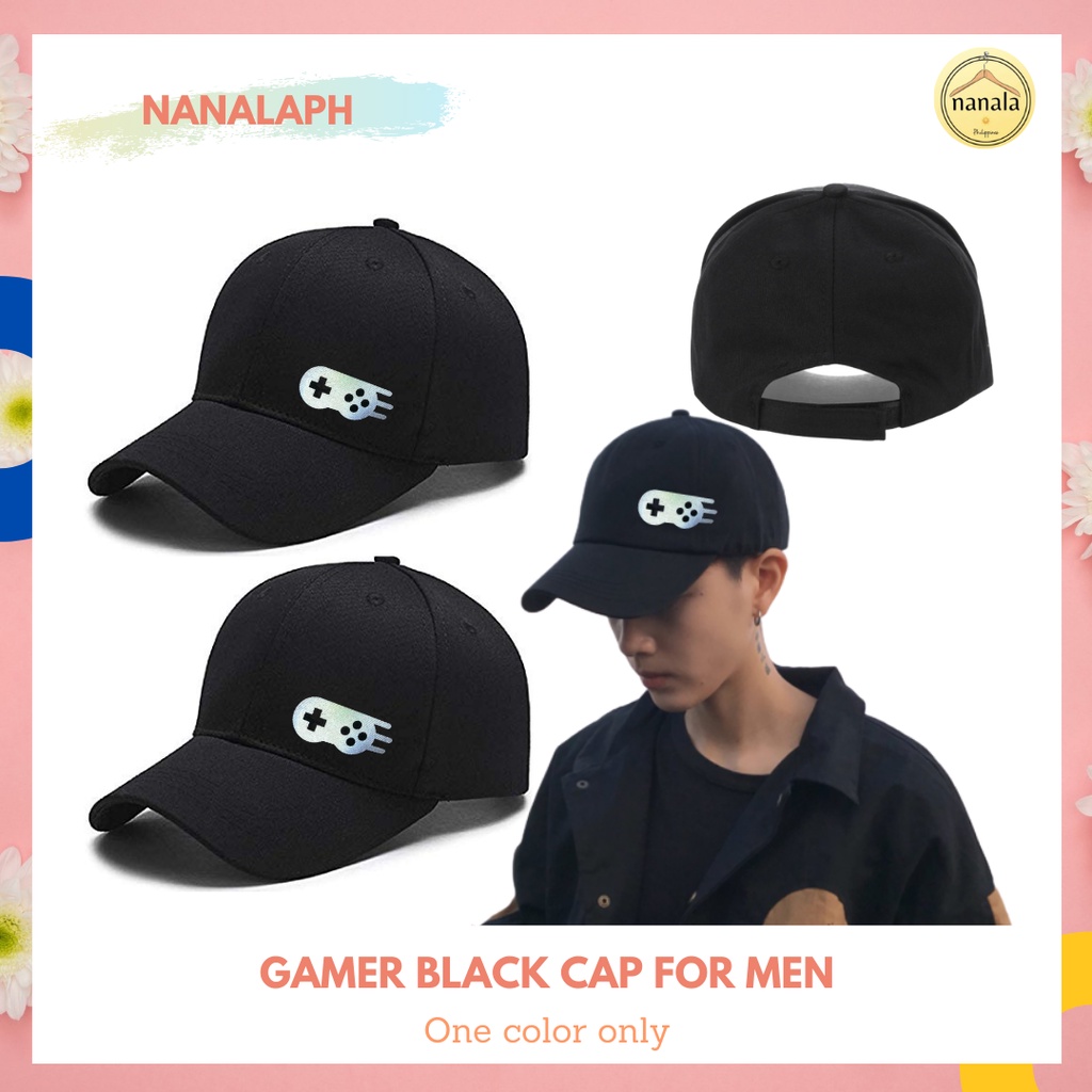 Plain Black Caps for Men - Gamers Cap - Diego | Shopee Philippines
