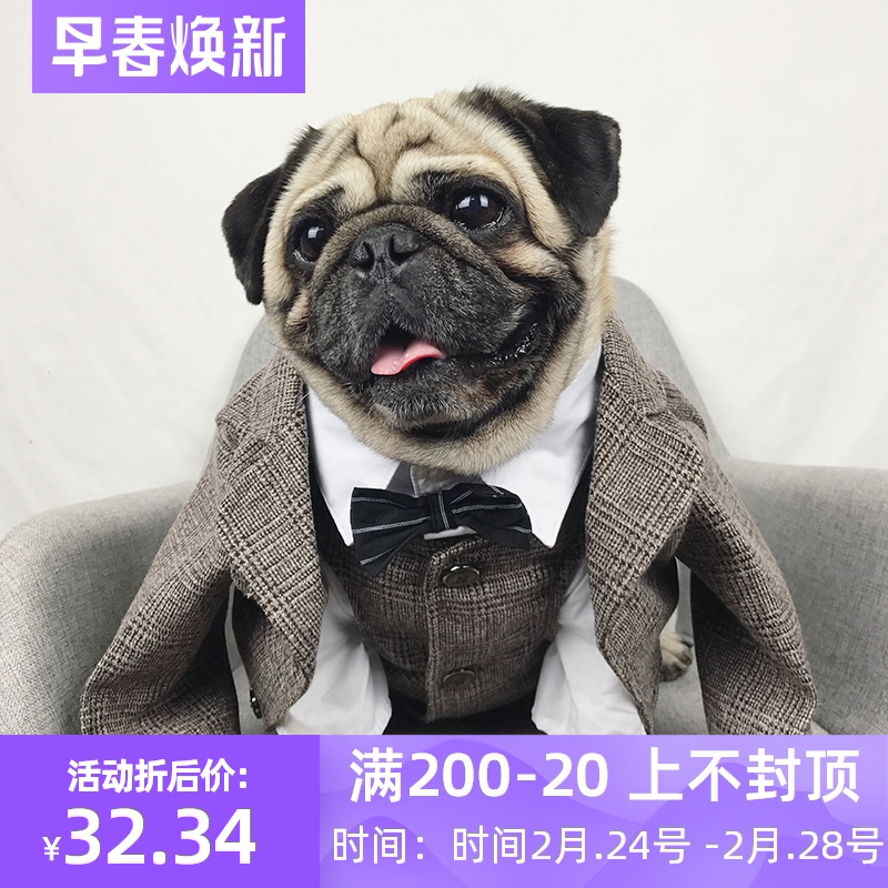 Dog Suit Clothes Bigo Fadou Suit Teddy Chenaray Corgi Bulldog Pet ...