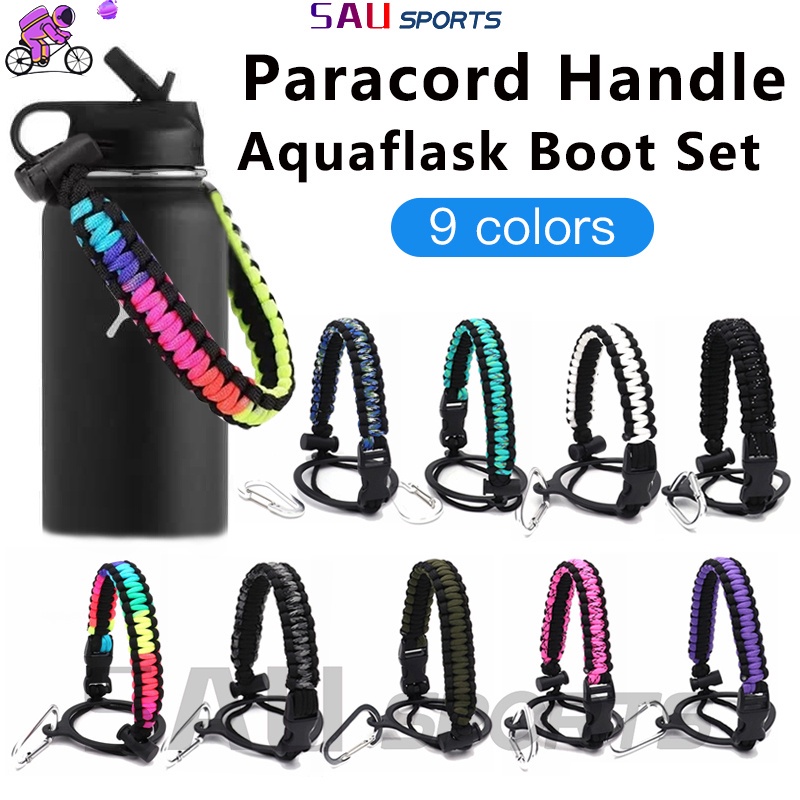 32&40oz Paracord Handle for Aquaflask Hydroflask Tumbler Strap Holder ...