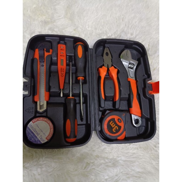 Tools set Wrench, plier,measuring tape,screwdriver,electroprobe ...