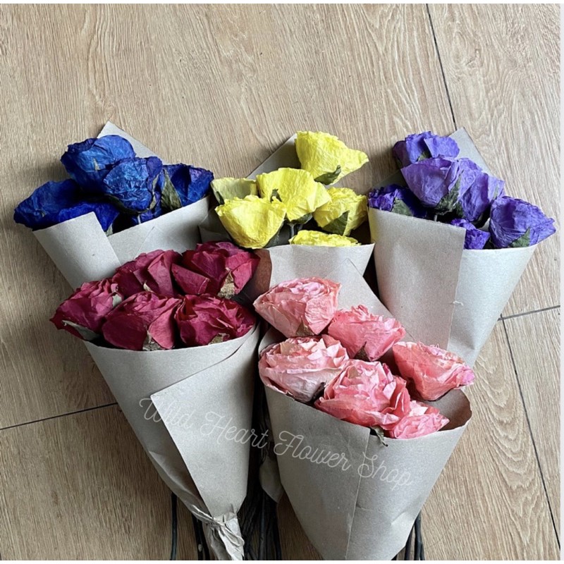 Fossilized/Dried Rose Flower (6 or 12 stems) | Shopee Philippines