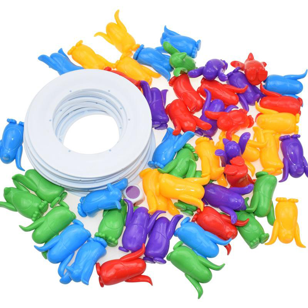 Enjoylife Plastic Tower Game Fine Motor Skill Building Blocks with Dice ...