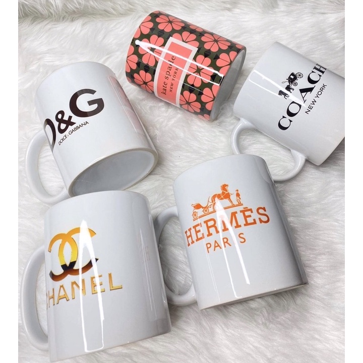 Signature branded white mugs | Shopee Philippines