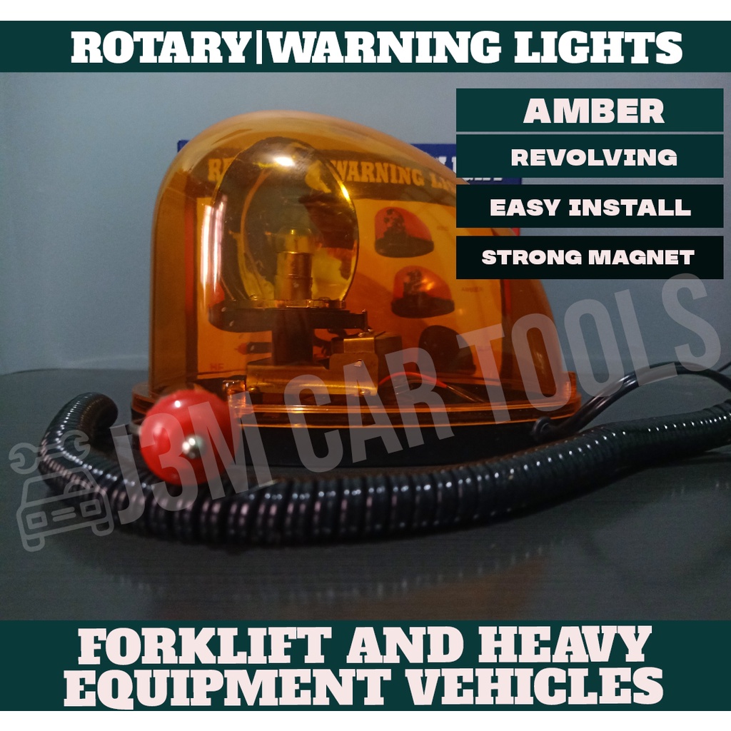 Rotary Revolving Warning Light 12v/24v | Shopee Philippines