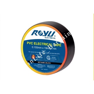 ROYU pvc electrical tape 4M 16M black red yellow green white | Shopee ...