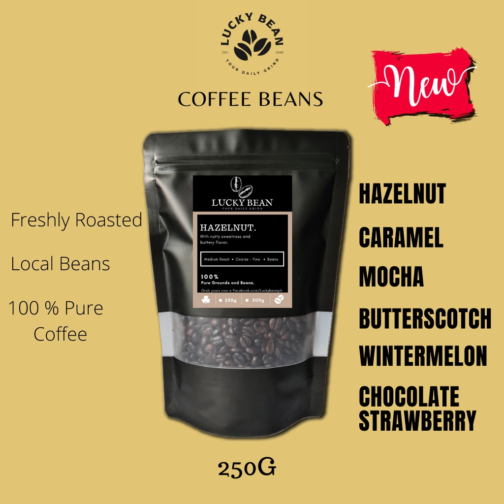 250G FLAVORED BEANS - Hazelnut/Butterscotch/Mocha/Caramel/Macadamia ...