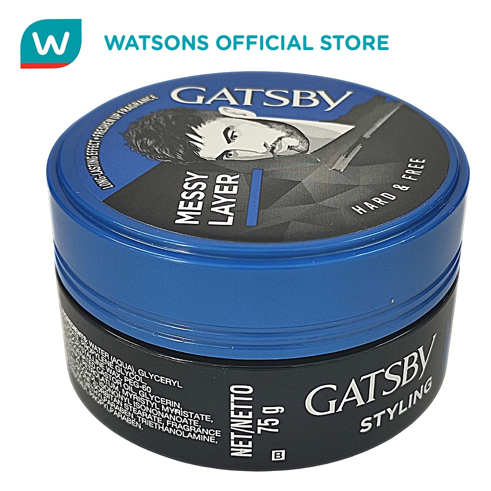 GATSBY Styling Wax British Layered Hard & Free 75g | Shopee Philippines