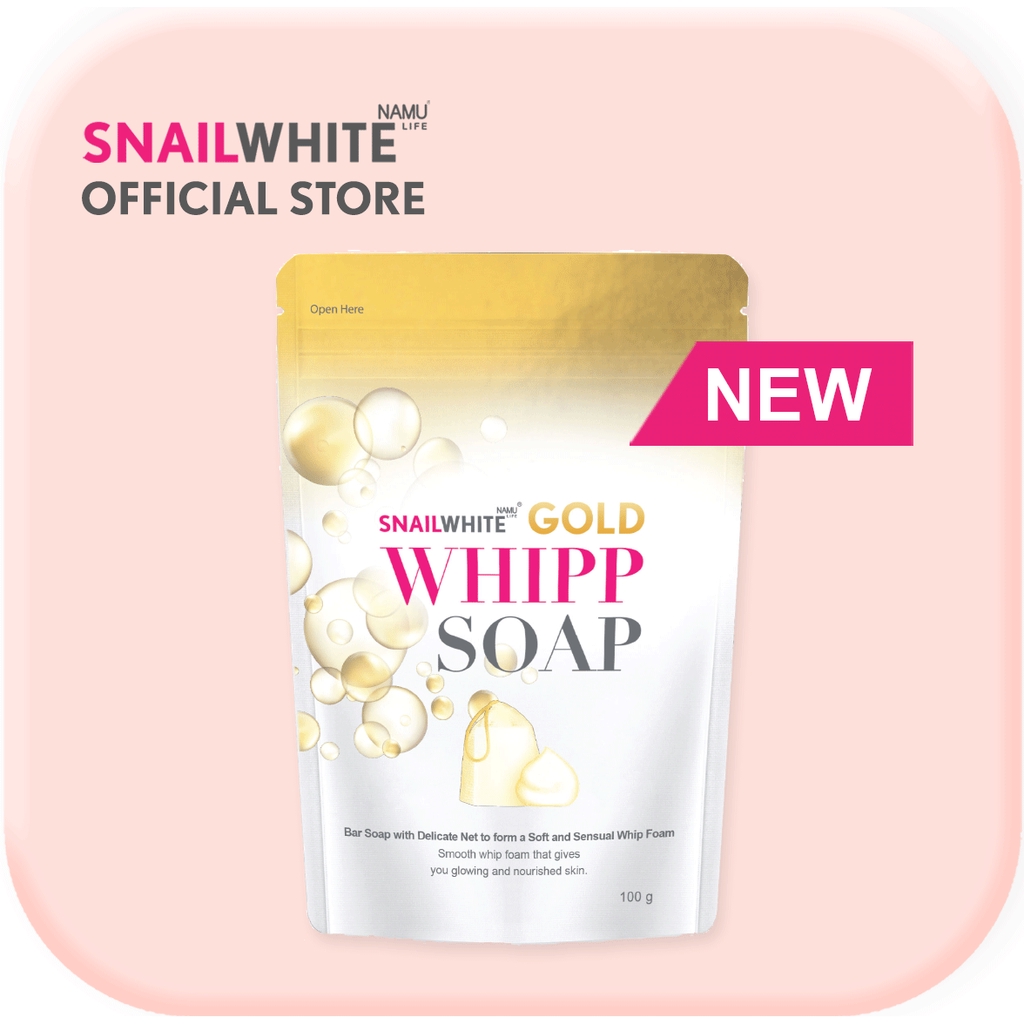SNAILWHITE Whipp Soap Gold 100g | Shopee Philippines