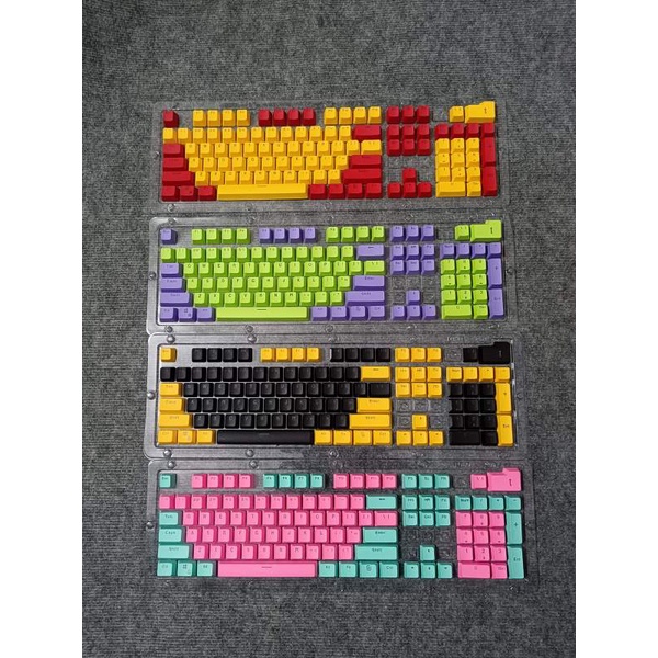 New ABS 104 personalized word transparent DIY double color matching key ...