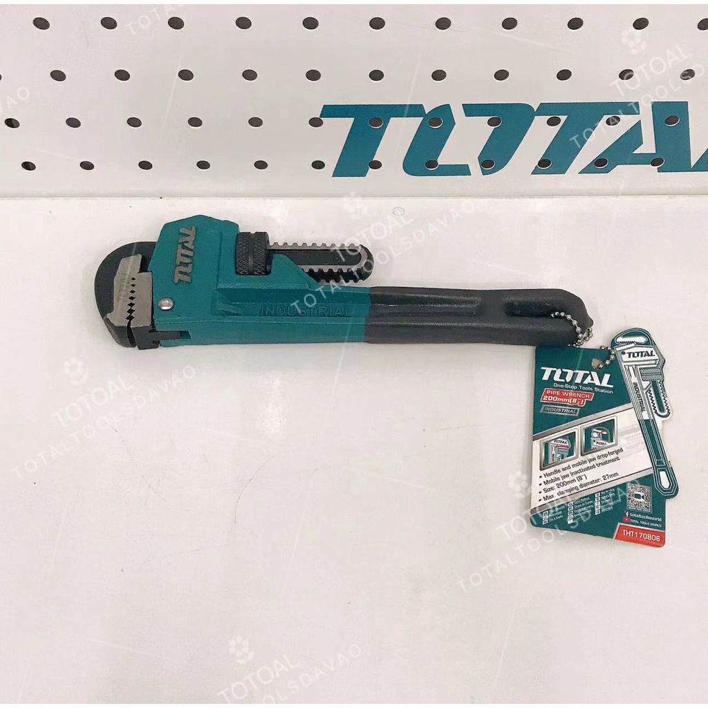 TOTAL Pipe wrench 8" THT170806 Industrial | Shopee Philippines