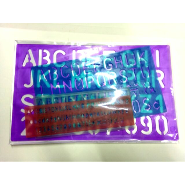 Lettering Stencil Set 4pcs Shopee Philippines