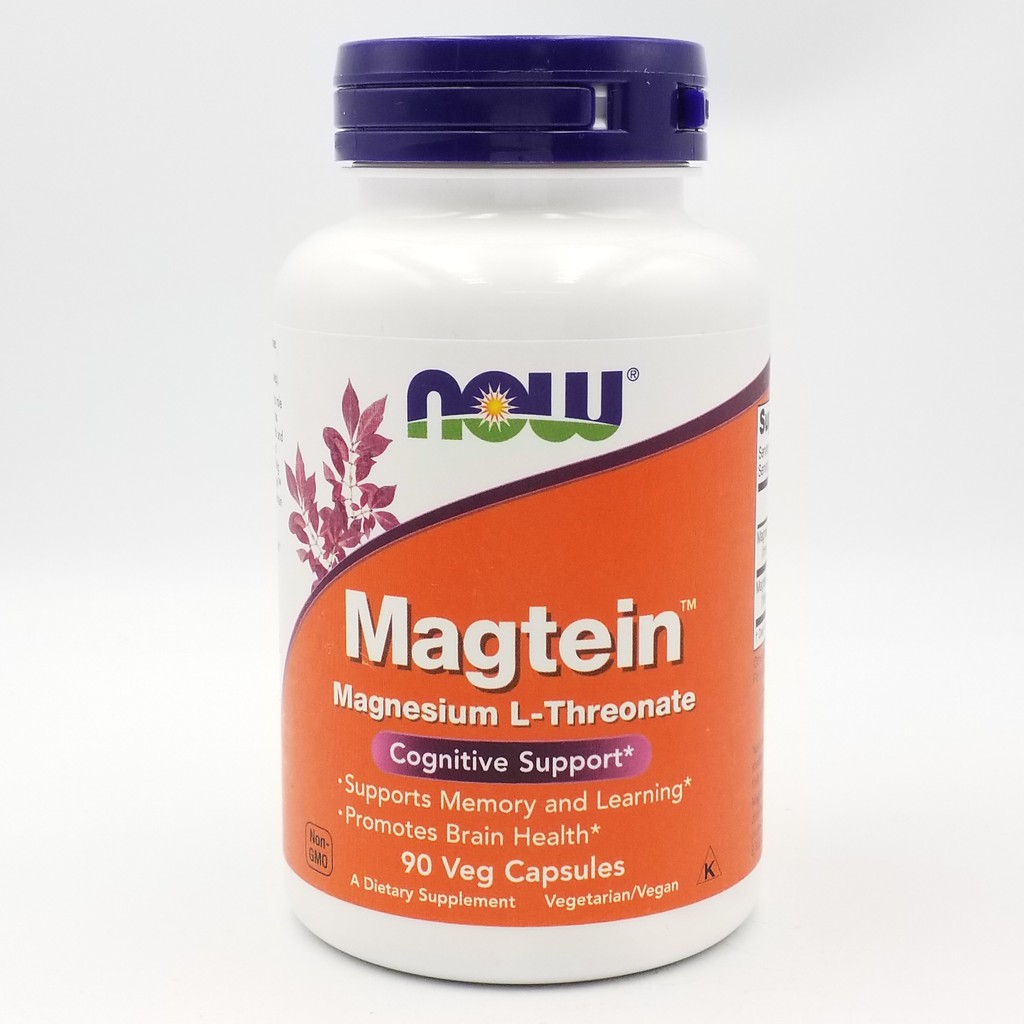 Now Foods, Magtein, Magnesium L-Threonate, 90 Veg Capsules | Shopee ...