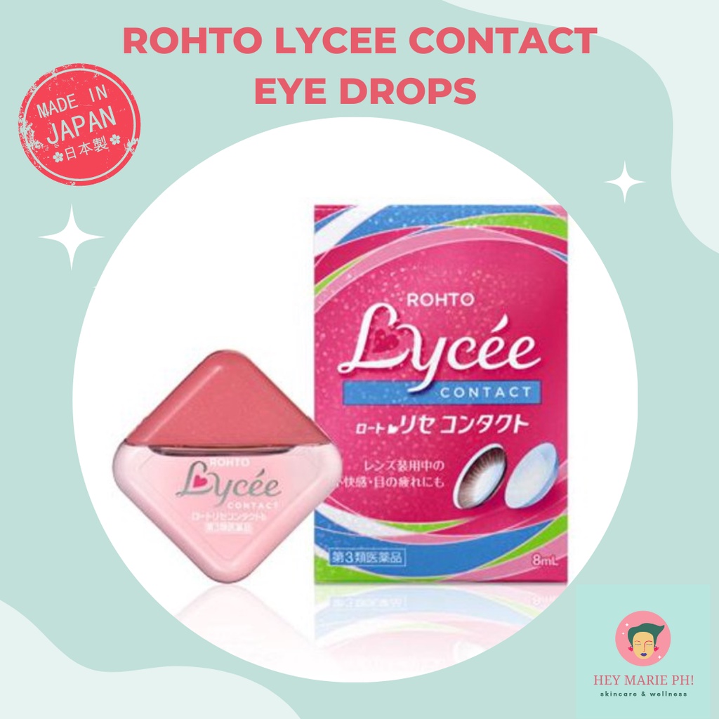 Rohto Japan Lycee Contact Eyedrops for Tired Eyes and Contact Lens ...