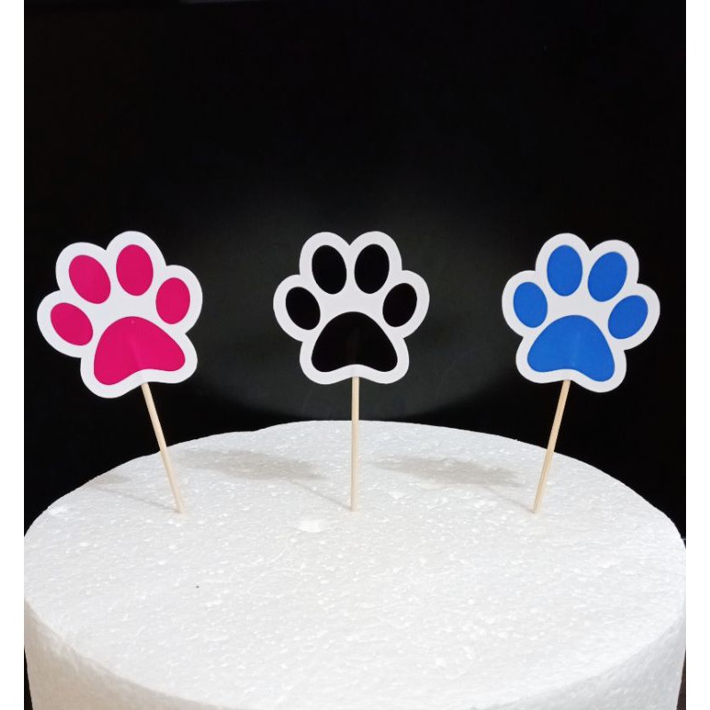 Paw print cupcake topper | Shopee Philippines
