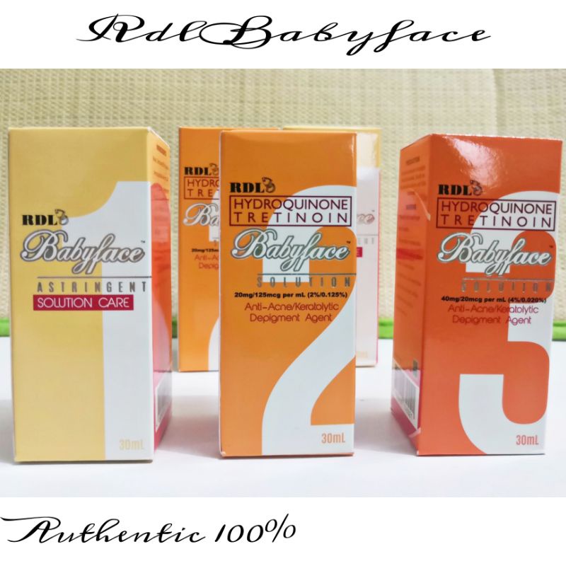 RDL Babyface (Astringent) Solution for Anti-Acne & Skincare 1/2/3 (30ml ...