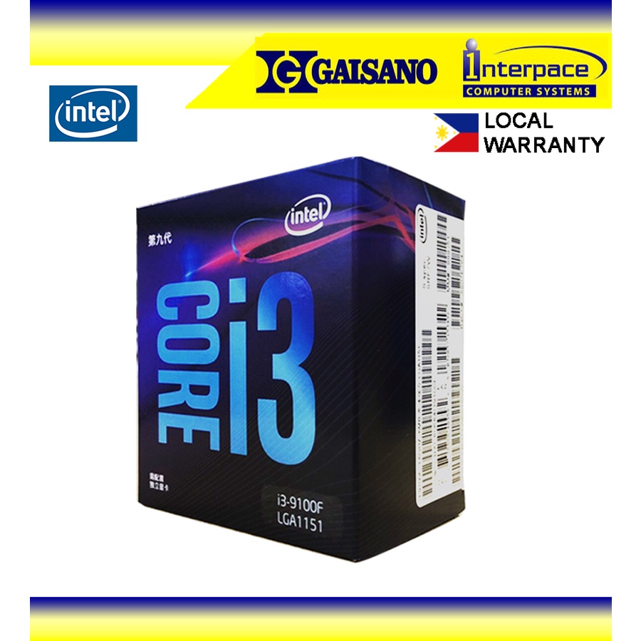 Intel Core i3-9100F Desktop Processor 4 Core Up to 4.2 GHz Without Processor Graphics LGA1151 ...
