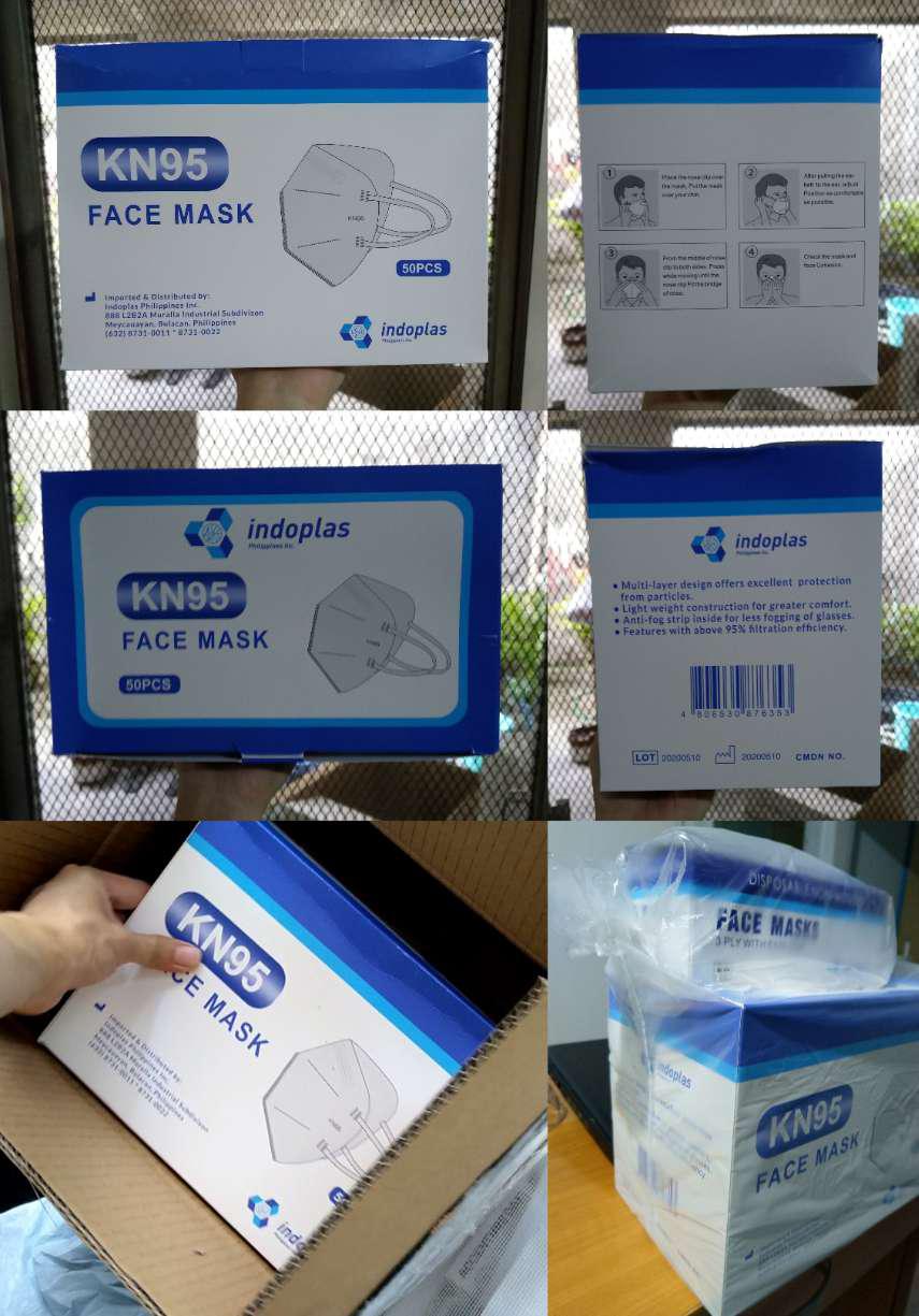 Indoplas KN95 Disposable Face Mask 50's | Shopee Philippines